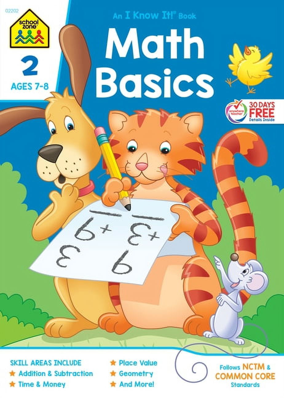 School Zone Math Basics Workbook - Grade 2 - Walmart.com
