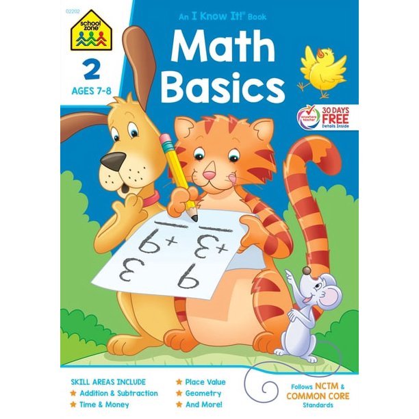 School Zone Math Basics Grade 2 Workbook (Paperback) - Walmart.com
