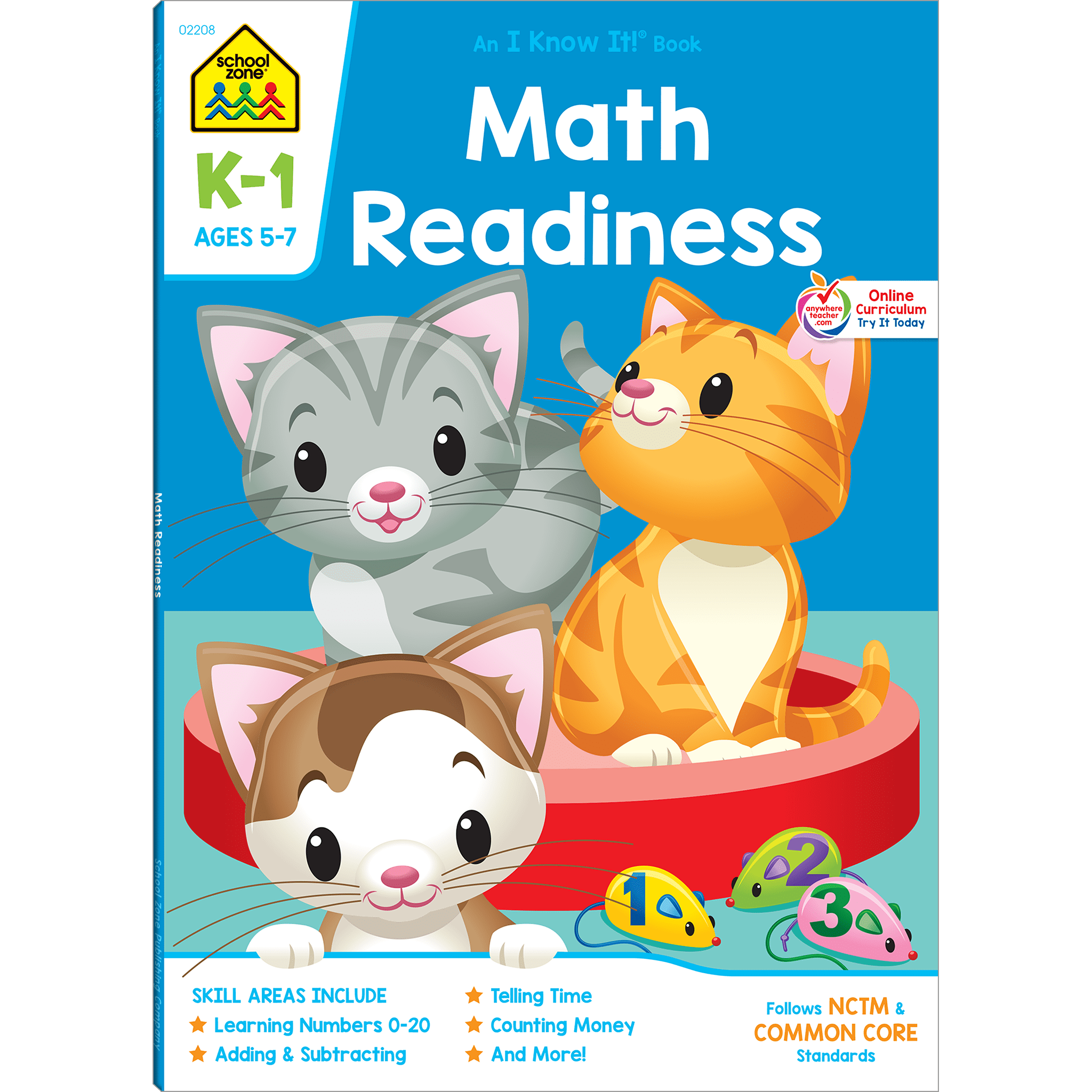 School Zone Math Readiness Grades K-1 Workbook - Walmart.com