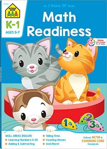 Pre-Owned School Zone Math Readiness Grades K-1 Workbook (Paperback ...