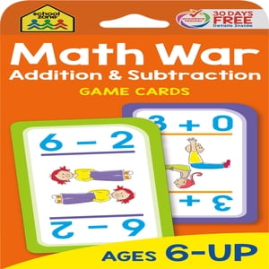 School Zone Math War Addition & Subtraction Game Cards: | B2B Liquidation
