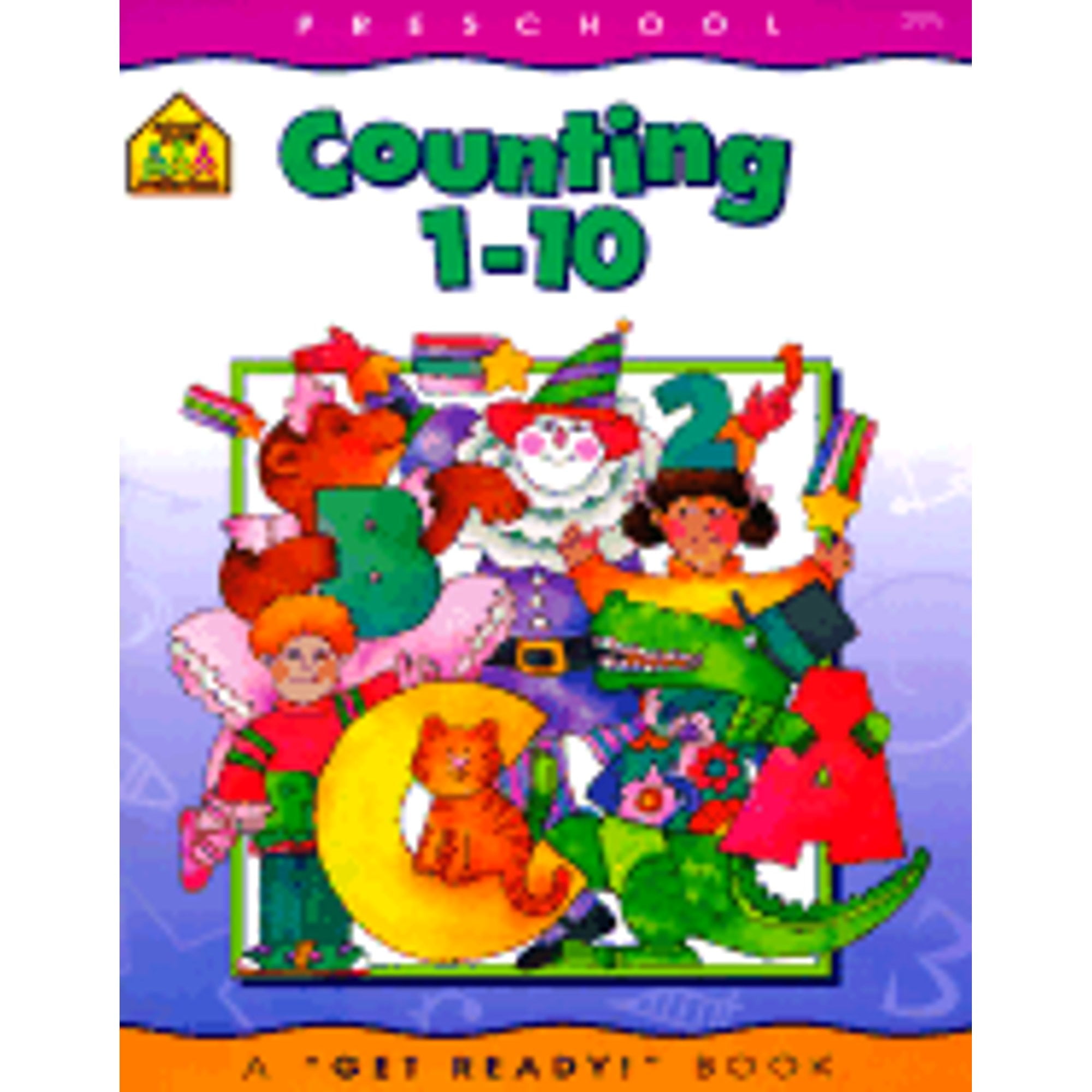 Pre-Owned School Zone - Counting 1-10 Workbook 32 Pages, Ages 3 to 5 ...