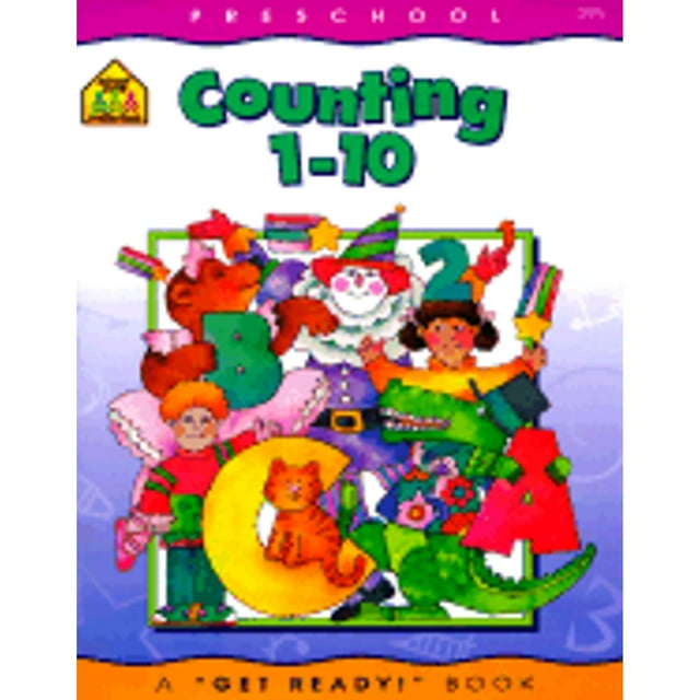Pre-Owned School Zone - Counting 1-10 Workbook 32 Pages, Ages 3 to 5 ...