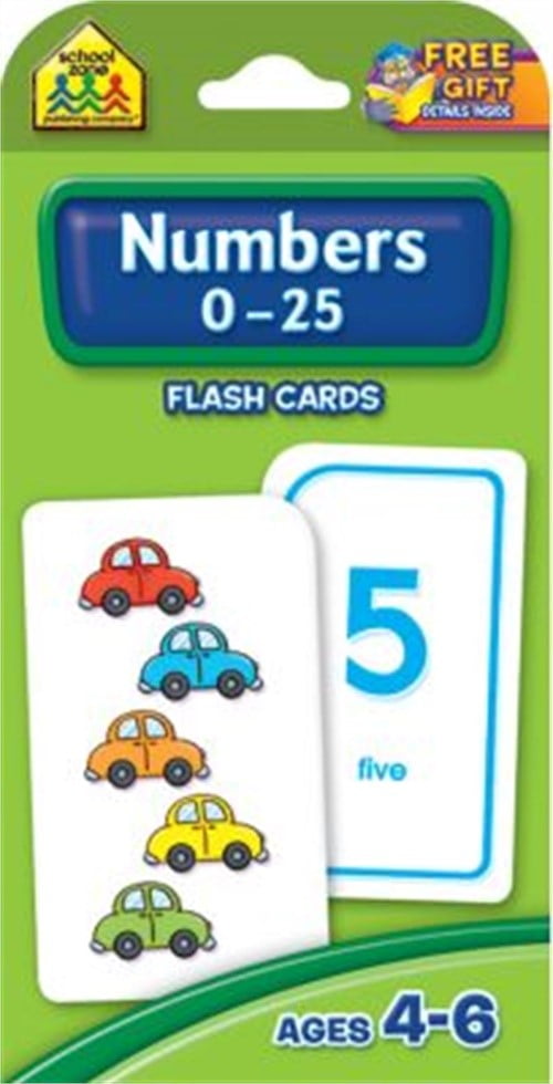 School Zone Publishing Numbers 0-25 Flash Cards - Walmart.com