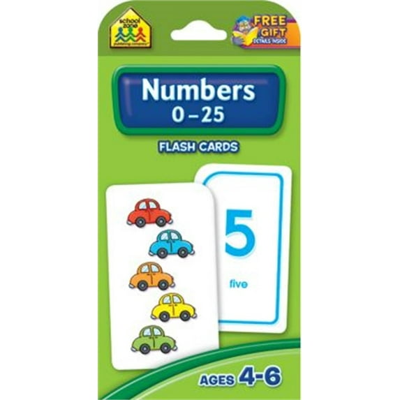 School Zone Publishing Numbers 0-25 Flash Cards - Walmart.com