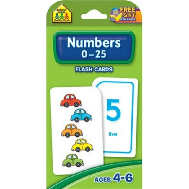 School Zone Publishing Numbers 0-25 Flash Cards - Walmart.com