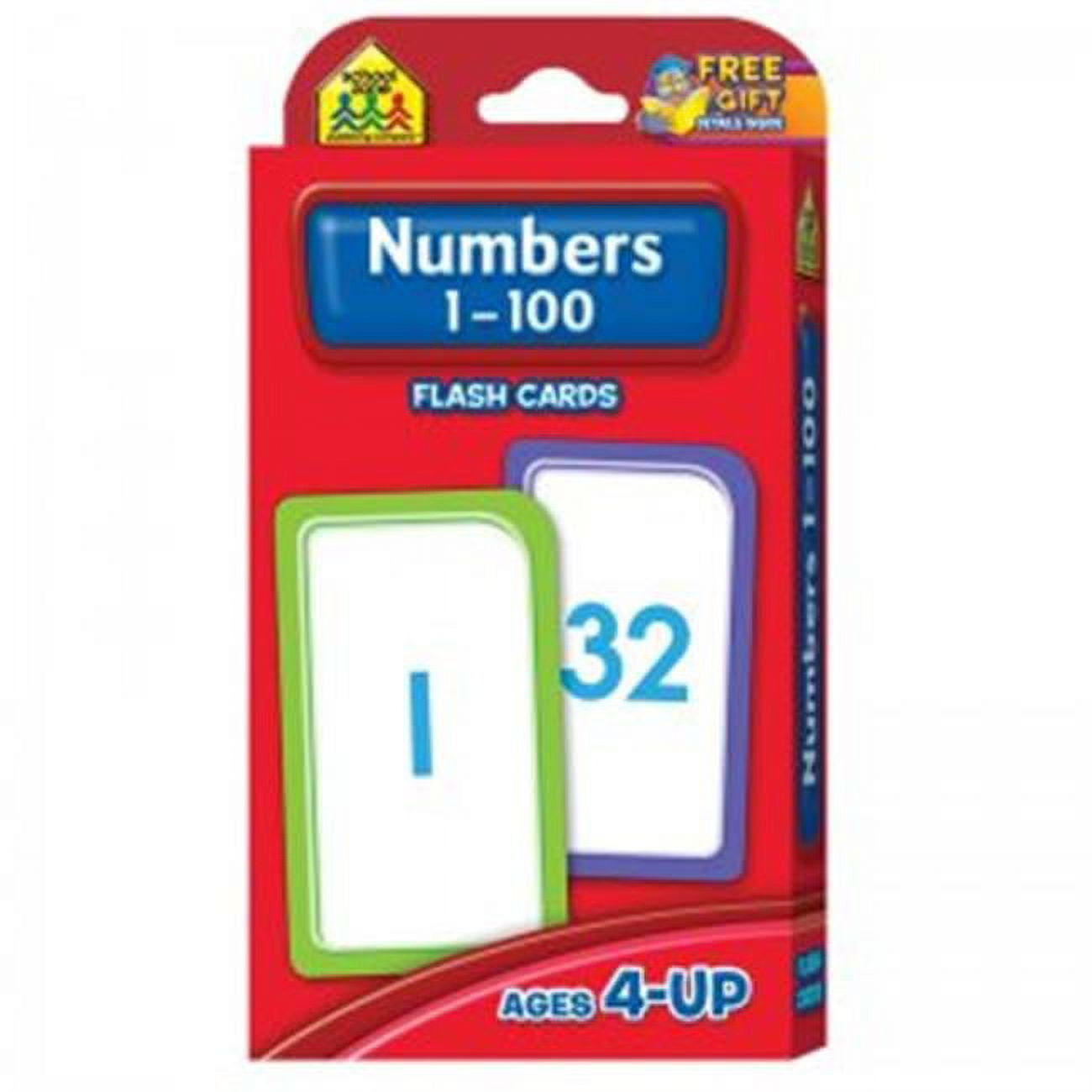 School Zone Publishing SZP04005BN Numbers 1-100 Flash Cards - Pack of ...