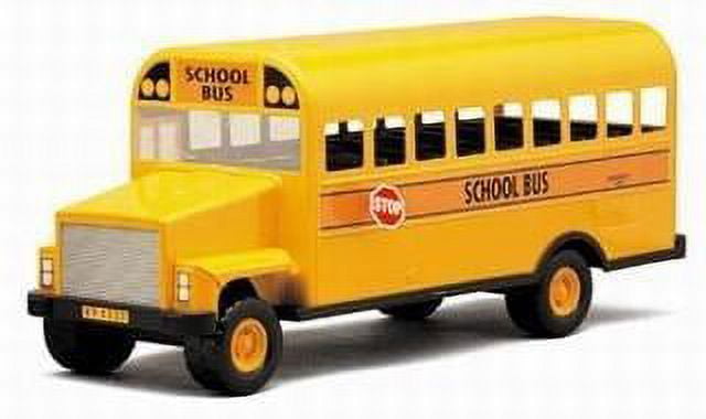 Playwell's 8'' Free-Wheeling School Bus with Stop Sign, Friction ...