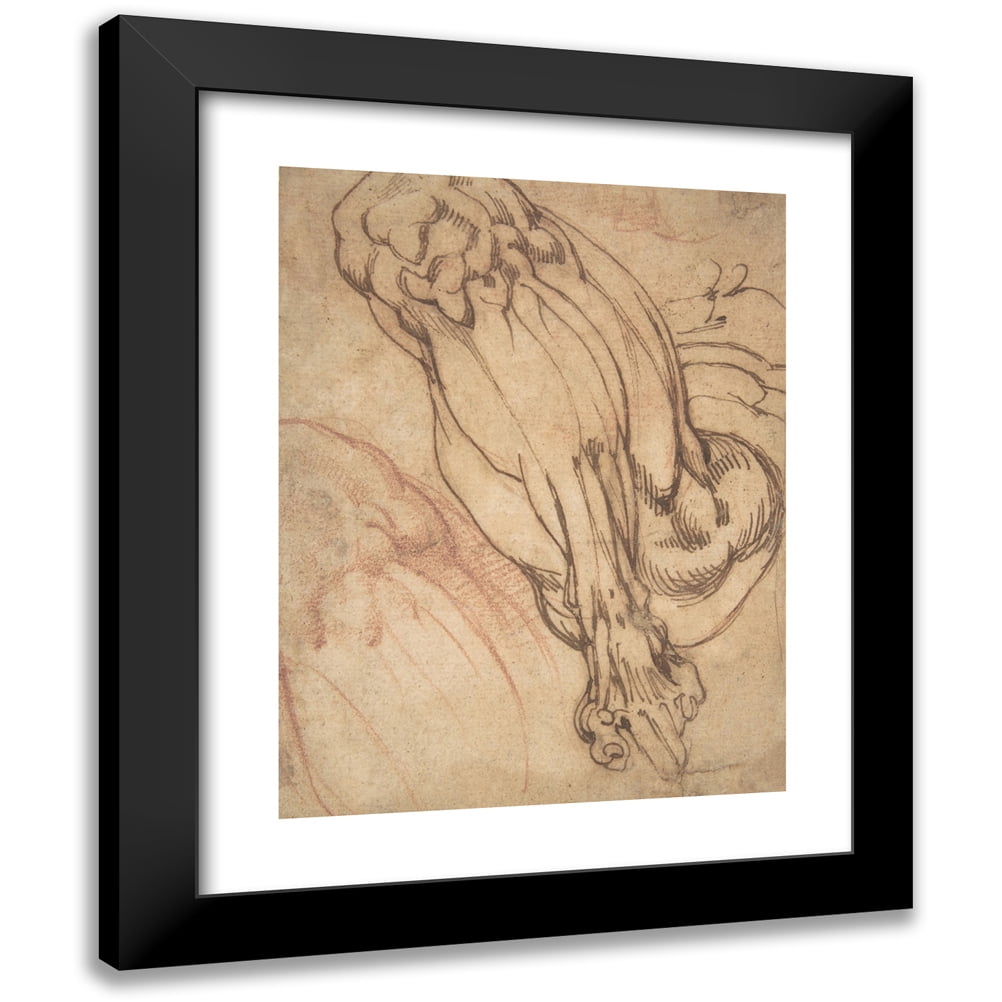 School of Michelangelo Buonarroti 19x24 Black Modern Framed Museum Art ...