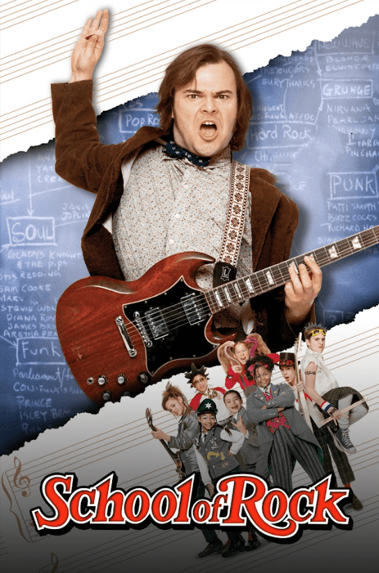 School of Rock 2003 Poster 24x36 - Comedy Music Jack Black Rock 'n ...