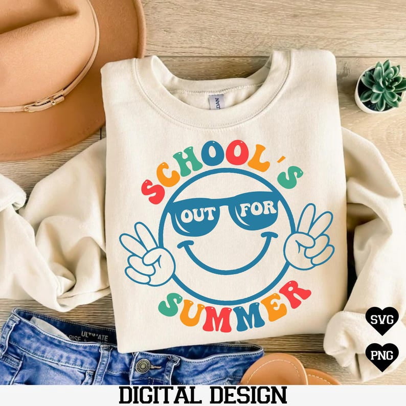 School's Out For Summer SVG-Png , Happy Last Day Of School Svg Png ...