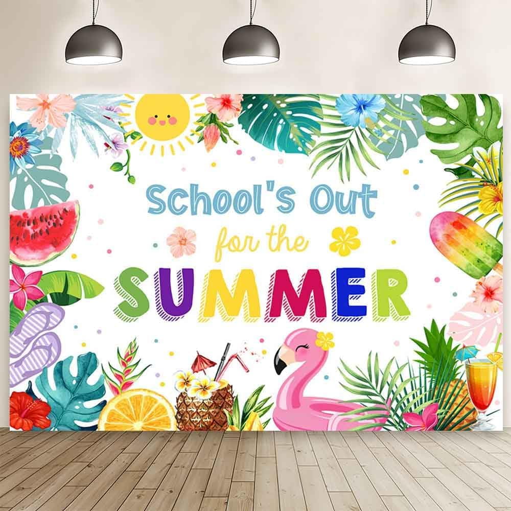 School's Out for The Summer Backdrop Hello Summer Photography ...
