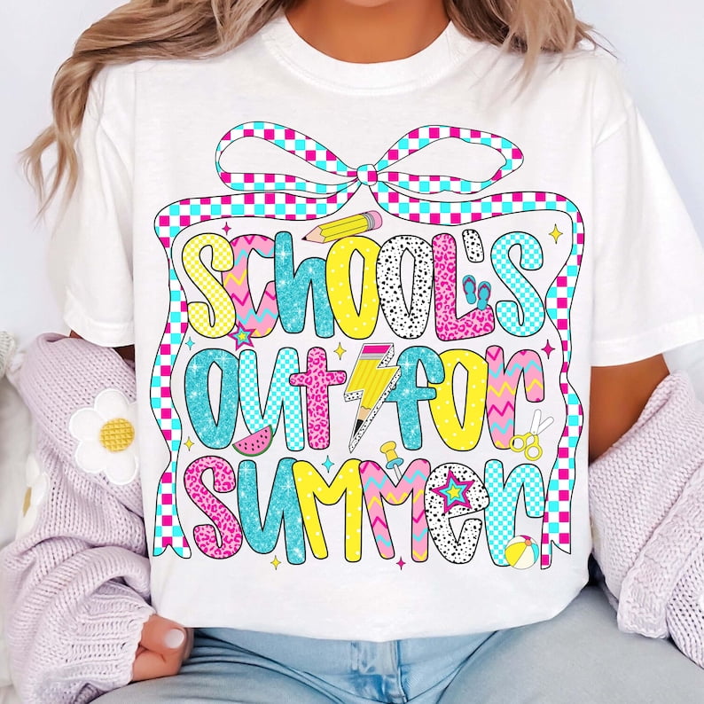 School's Out for Summer T-Shirt, Last Day of School Teacher Shirt ...