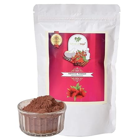 School of sage Bio Organic Hibiscus Flower Powder for Face Pack and ...