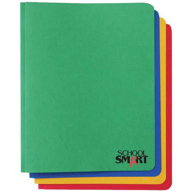 SchoolSmart Report Cover with 3-Hole Fastener Insert, 25-Pack - Walmart.com