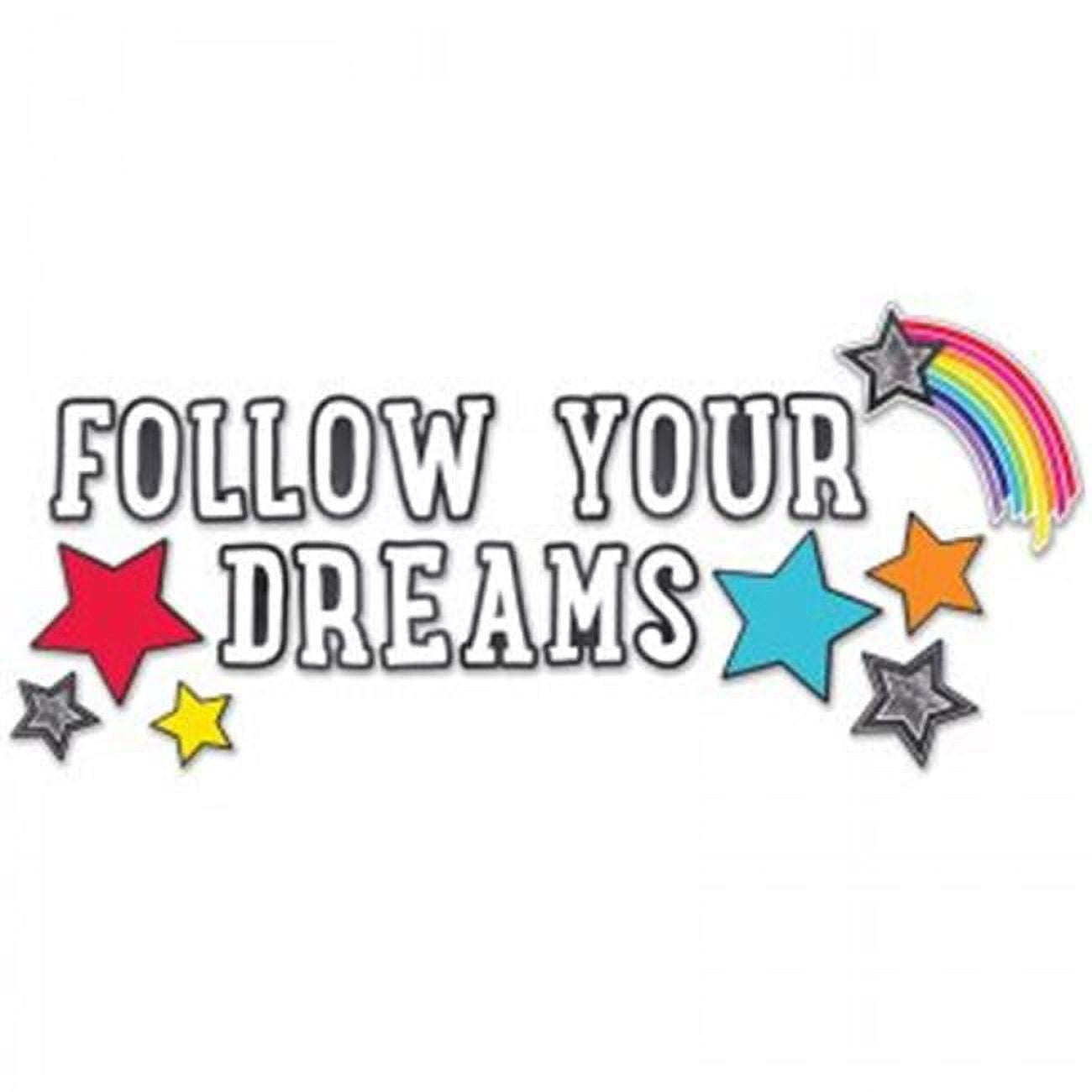 Schoolgirl Style Bulletin Board Set Stars Follow Your Dreams (110405 ...