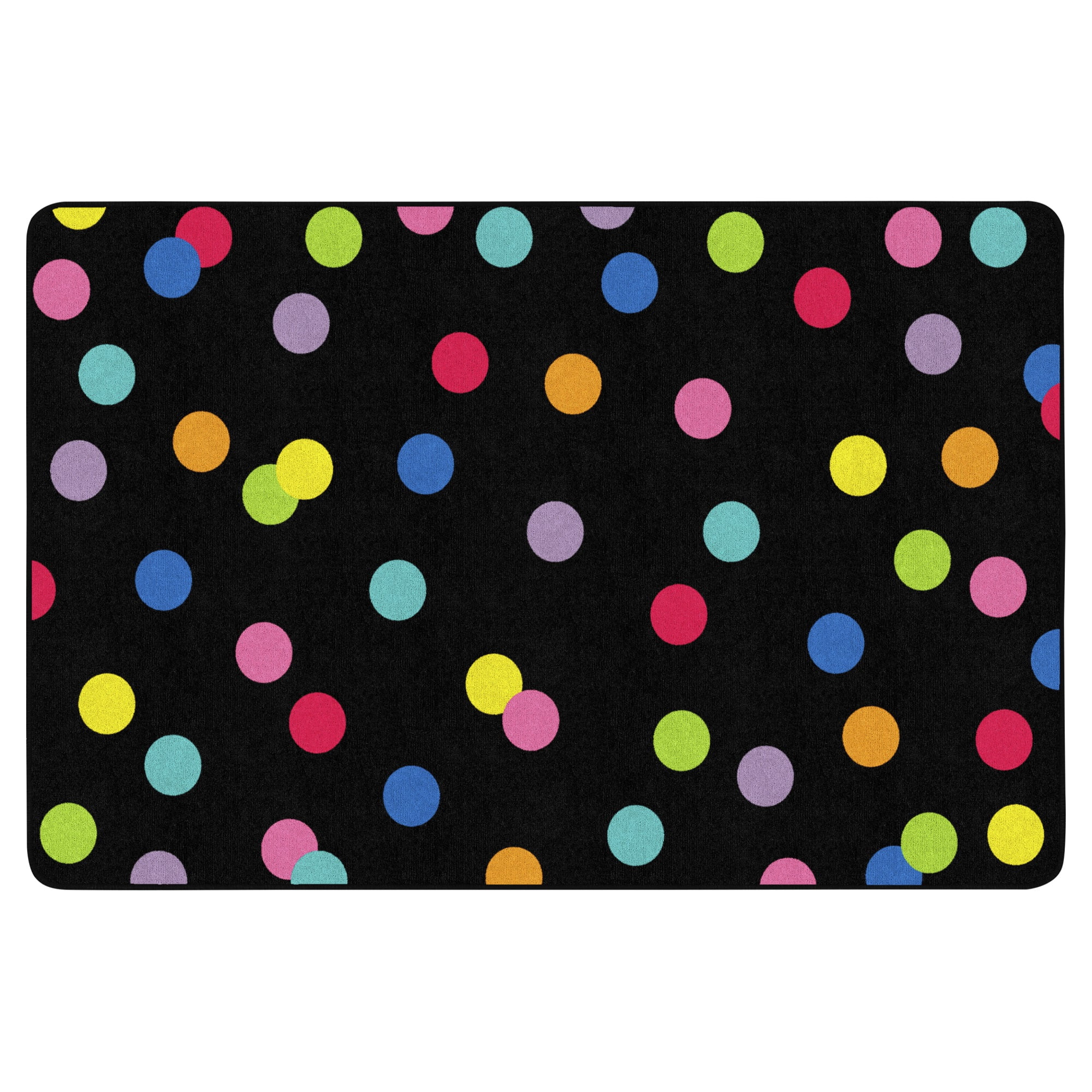 Schoolgirl Style Flagship Kids Multicolor Polka Dot Area Rugs, 5" x 7 ...