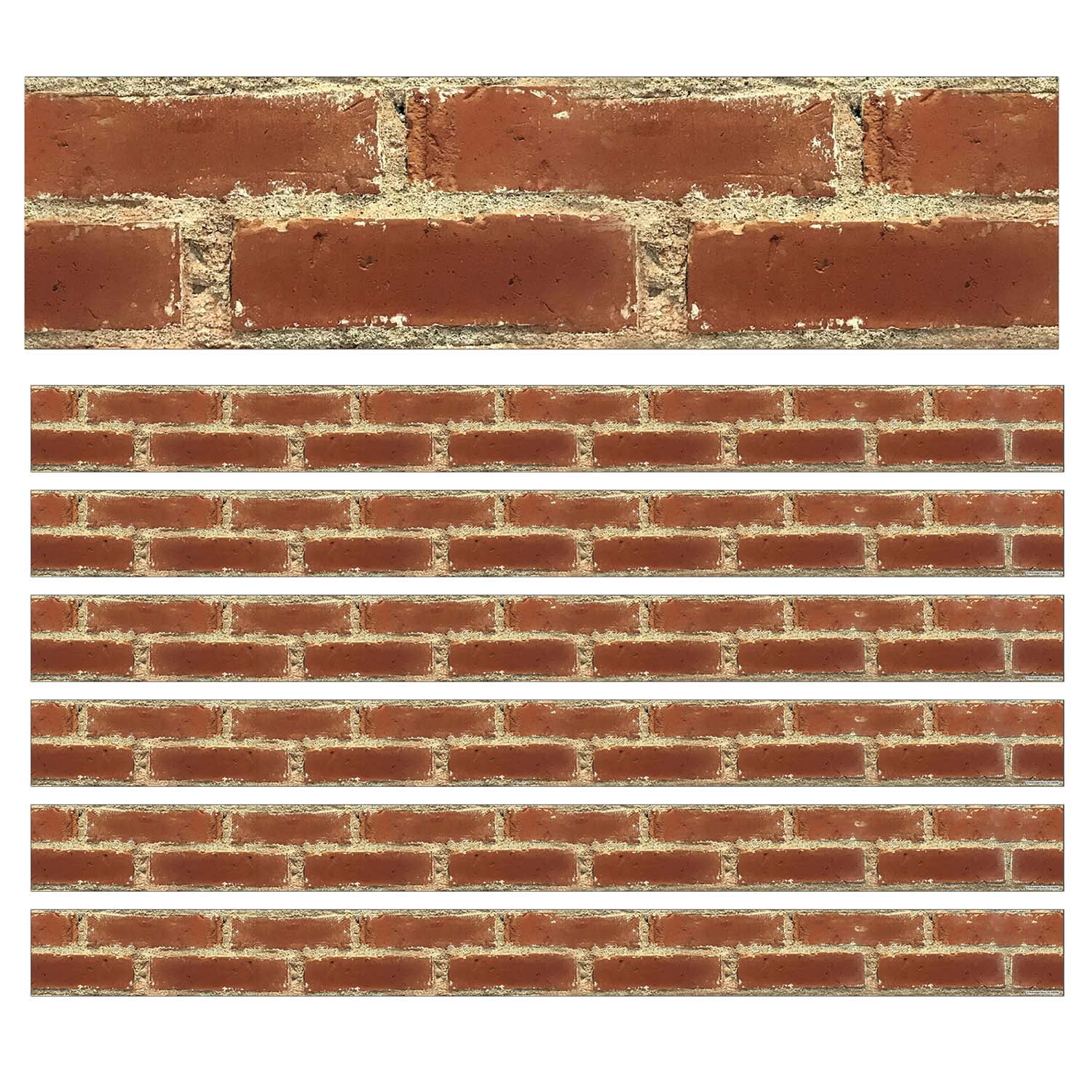Industrial Cafe Brick Wall Decals, by Schoolgirl Style 6 Pack - Walmart.com