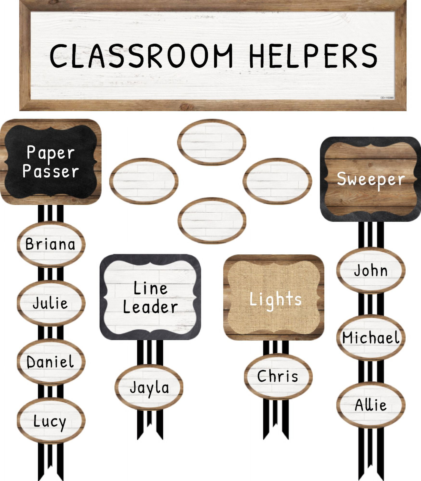 Schoolgirl Style Industrial Chic Mini Job Assignment Bulletin Board Set ...