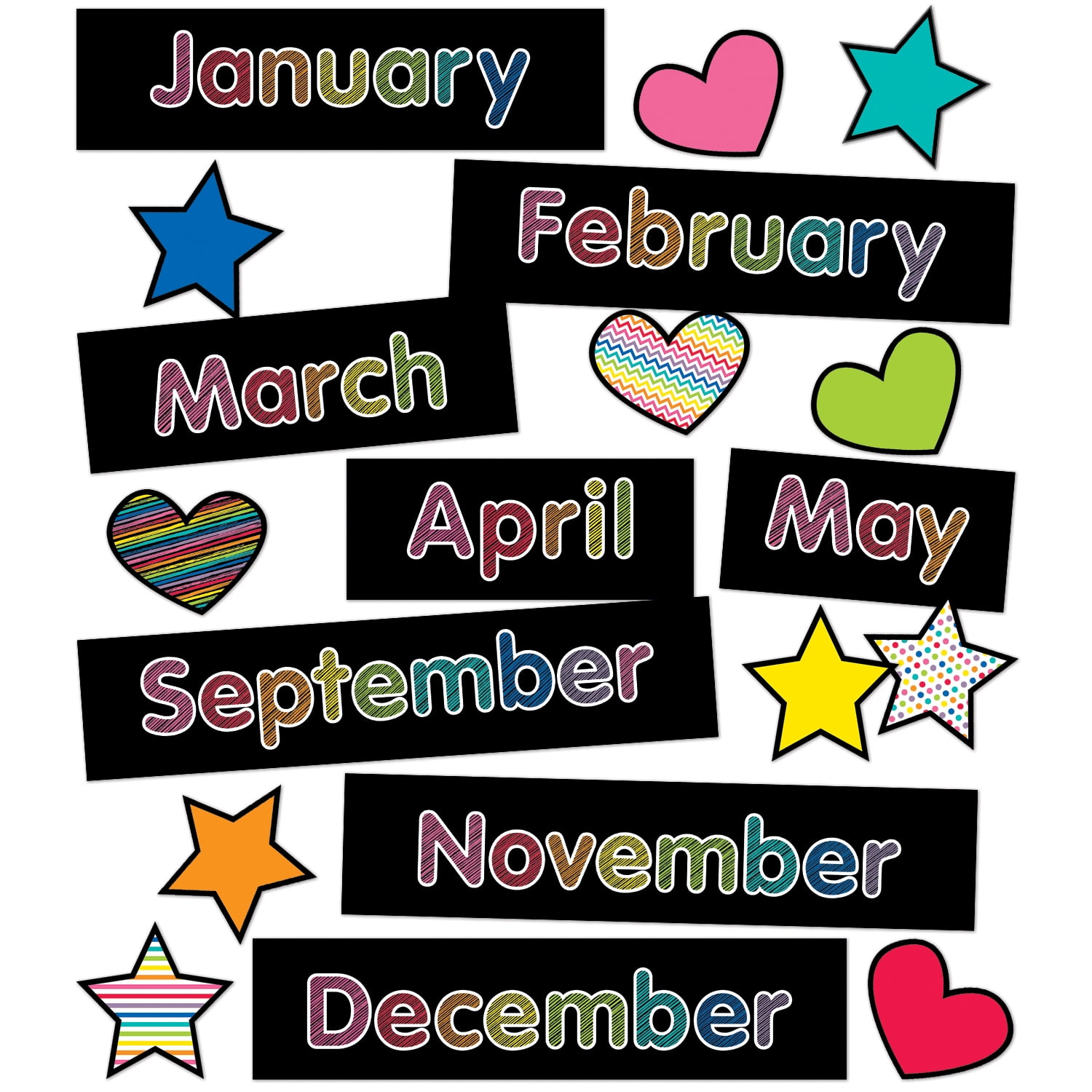 Just Teach Months of the Year Mini Bulletin Board Set (Wallchart ...