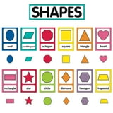 Schoolgirl Style Just Teach Shape Cards Mini Bulletin Board Set, 25 ...
