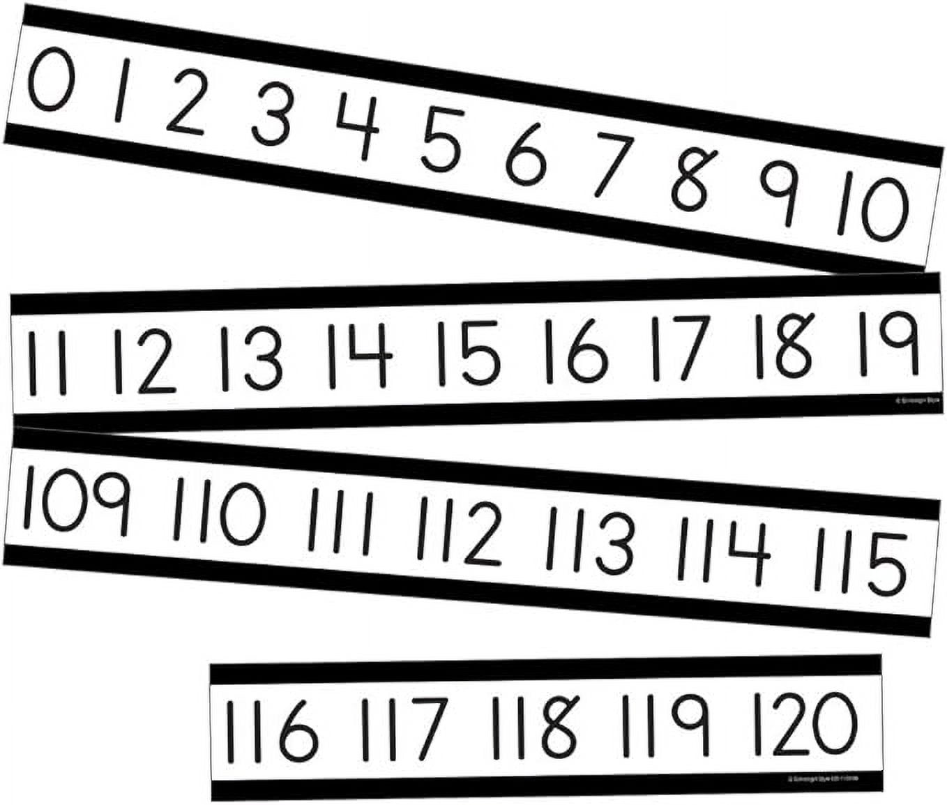 Schoolgirl Style Simply Boho 16-Piece Number Line for Classroom Wall ...