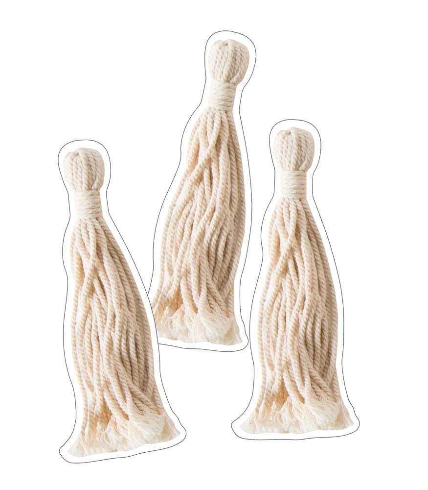 Schoolgirl Style Simply Boho 36 Piece Natural Tassels Bulletin Board ...