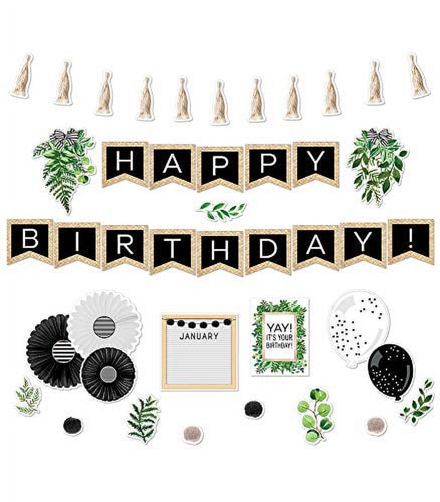 Schoolgirl Style Simply Boho Birthday Bulletin Board Setâ€”Happy ...