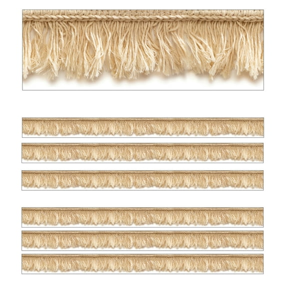 Schoolgirl Style Simply Boho Fringe Straight Bulletin Board Borders, 36 ...