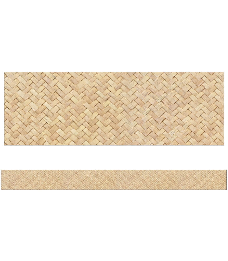 Schoolgirl Style Simply Boho Wicker Straight Bulletin Board Borders (12 ...