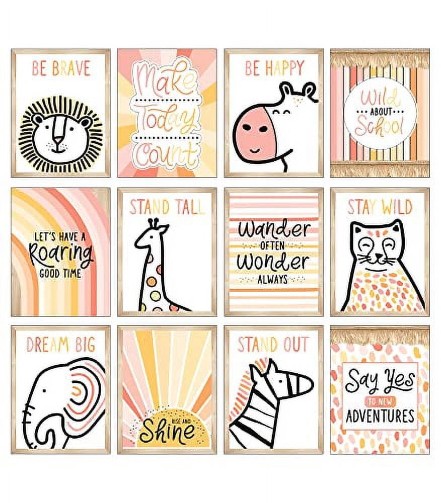 Schoolgirl Style Simply Safari Motivational Posters, Safari Themed ...