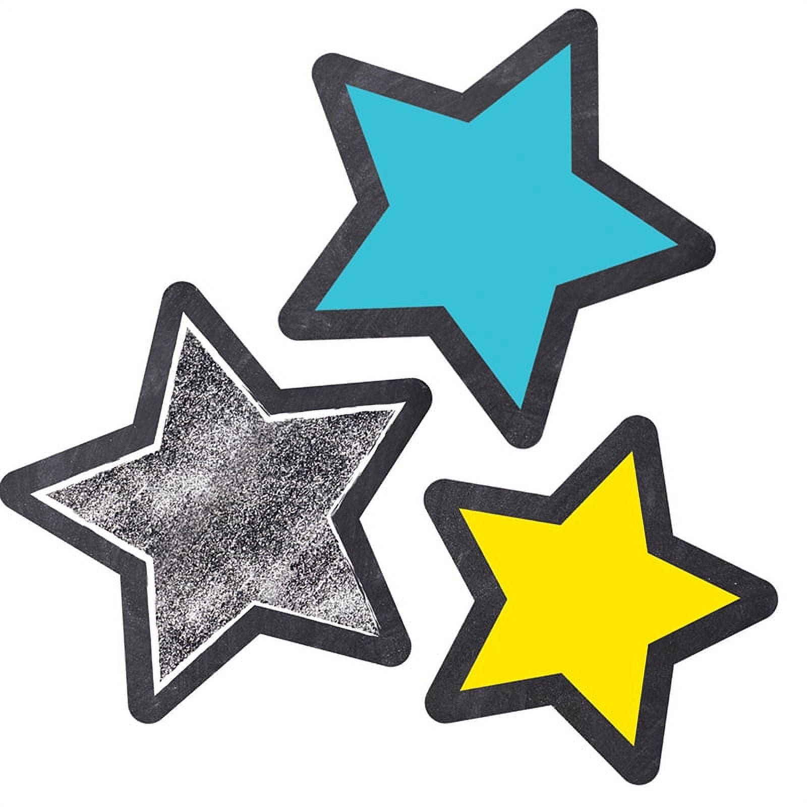 Schoolgirl Style Stars Extra-Large Cut-Outs, Preschool - Grade 5, Pack ...