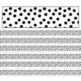 Schoolgirl Style Stars Painted Dots Straight Border, 78 Pieces ...