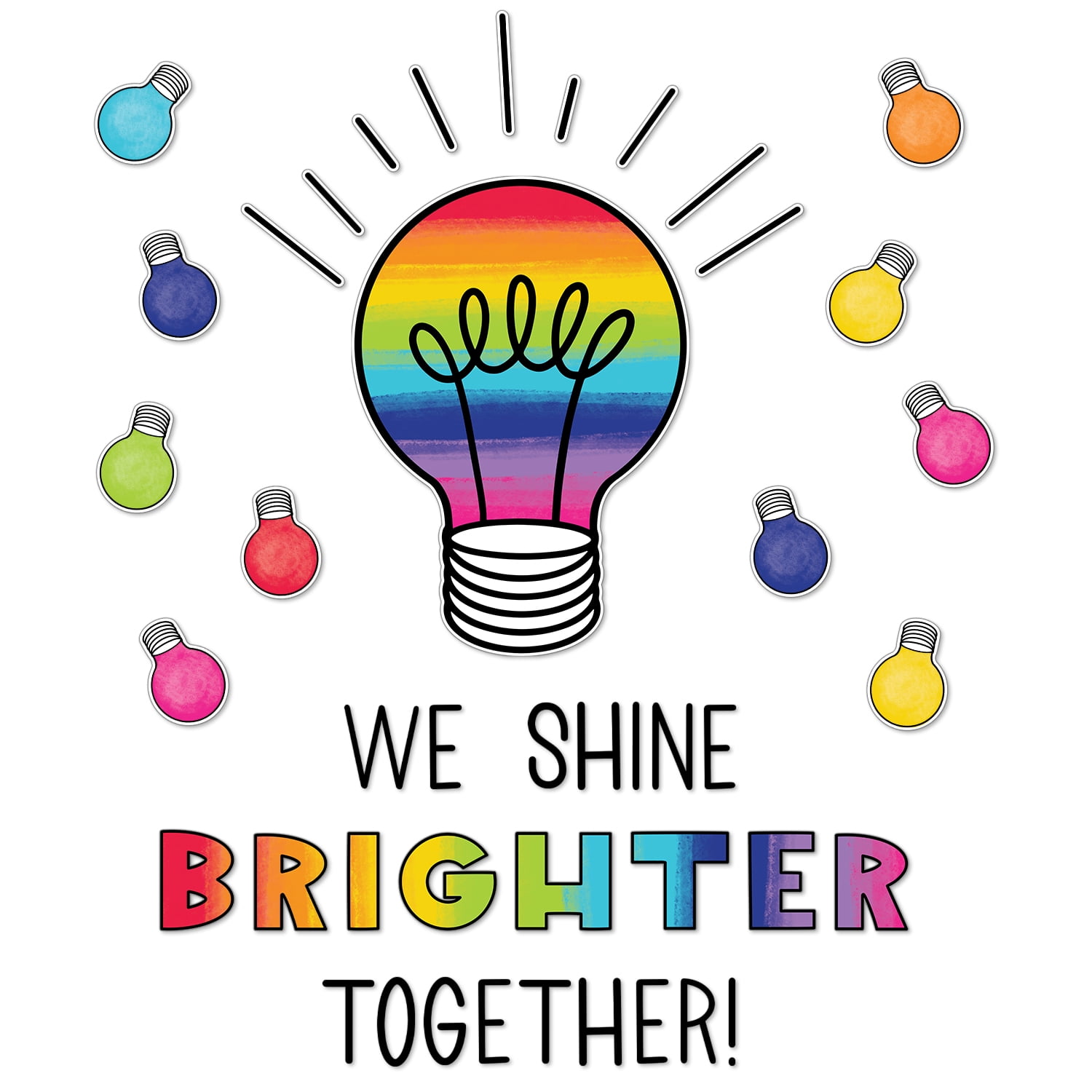 Schoolgirl Style We Shine Brighter Together Bulletin Board Set, Set Of ...