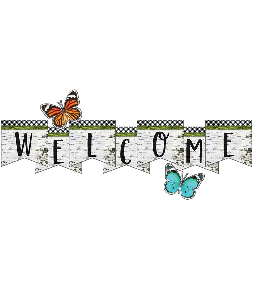 Schoolgirl Style Woodland Whimsy Welcome Bulletin Board Set (9 ...