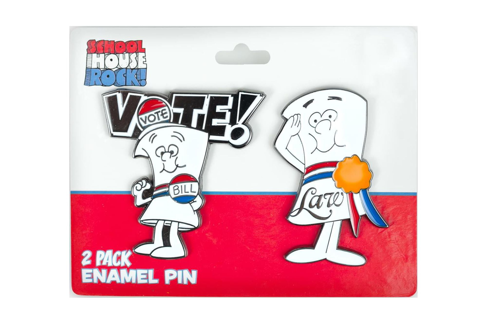 Schoolhouse Rock! I'm Just A Bill And Law Pin Set | 2 Inches | Toynk ...