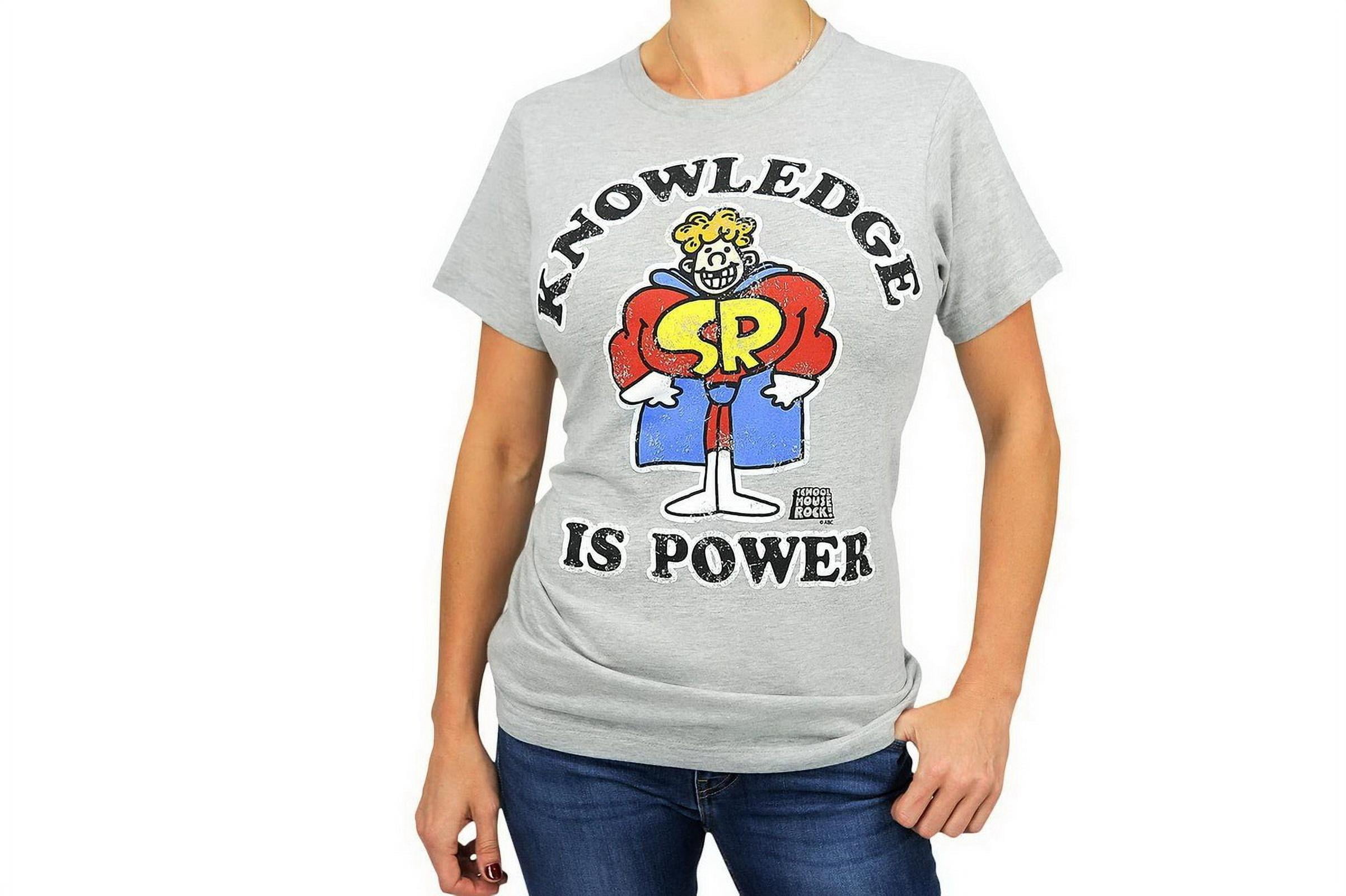Ripple Junction Schoolhouse Rock! “Knowledge Is Power” Adult T-Shirt ...