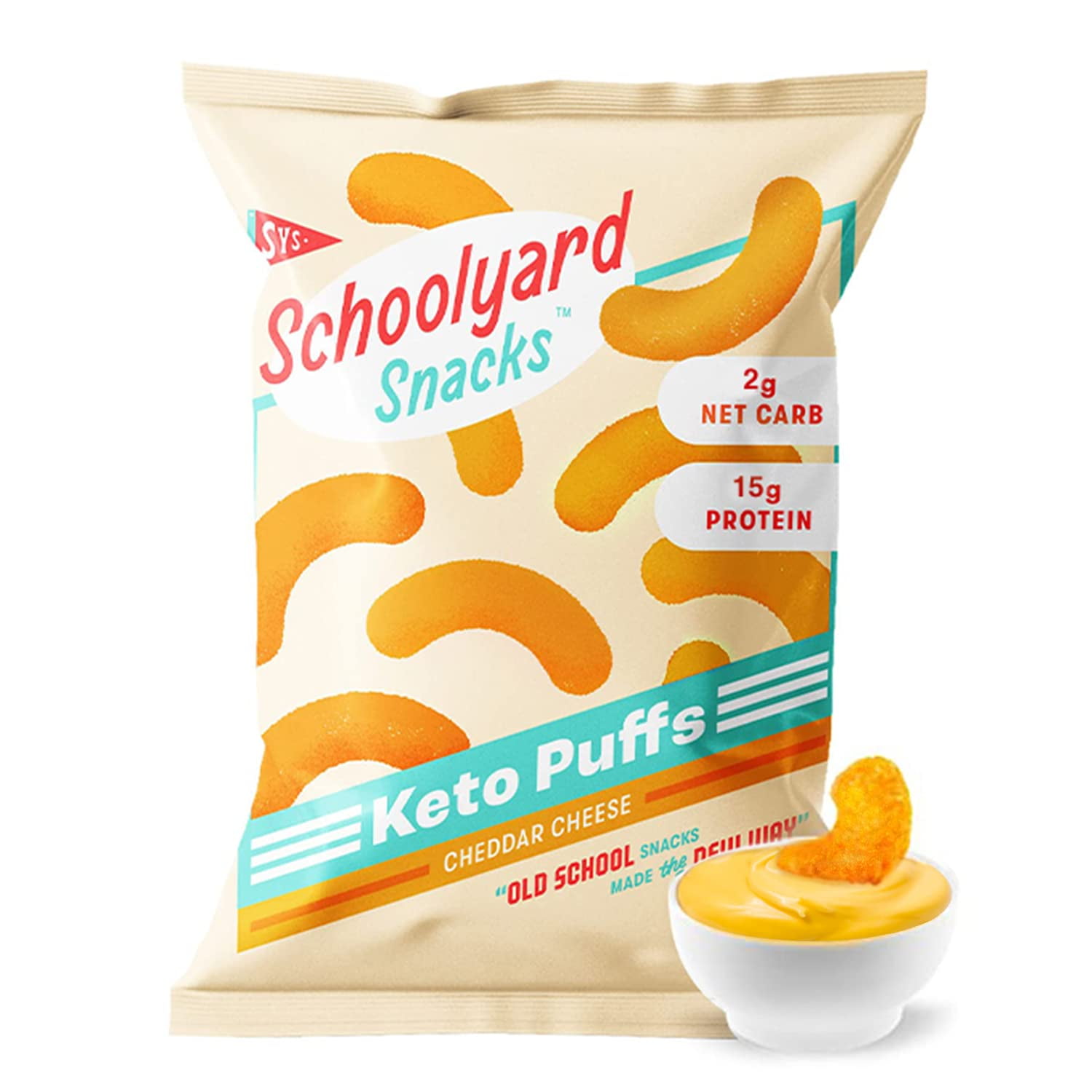 Schoolyard Snacks Low Carb OIF8 Protein Puffs (12 Pack, Cheddar Cheese ...