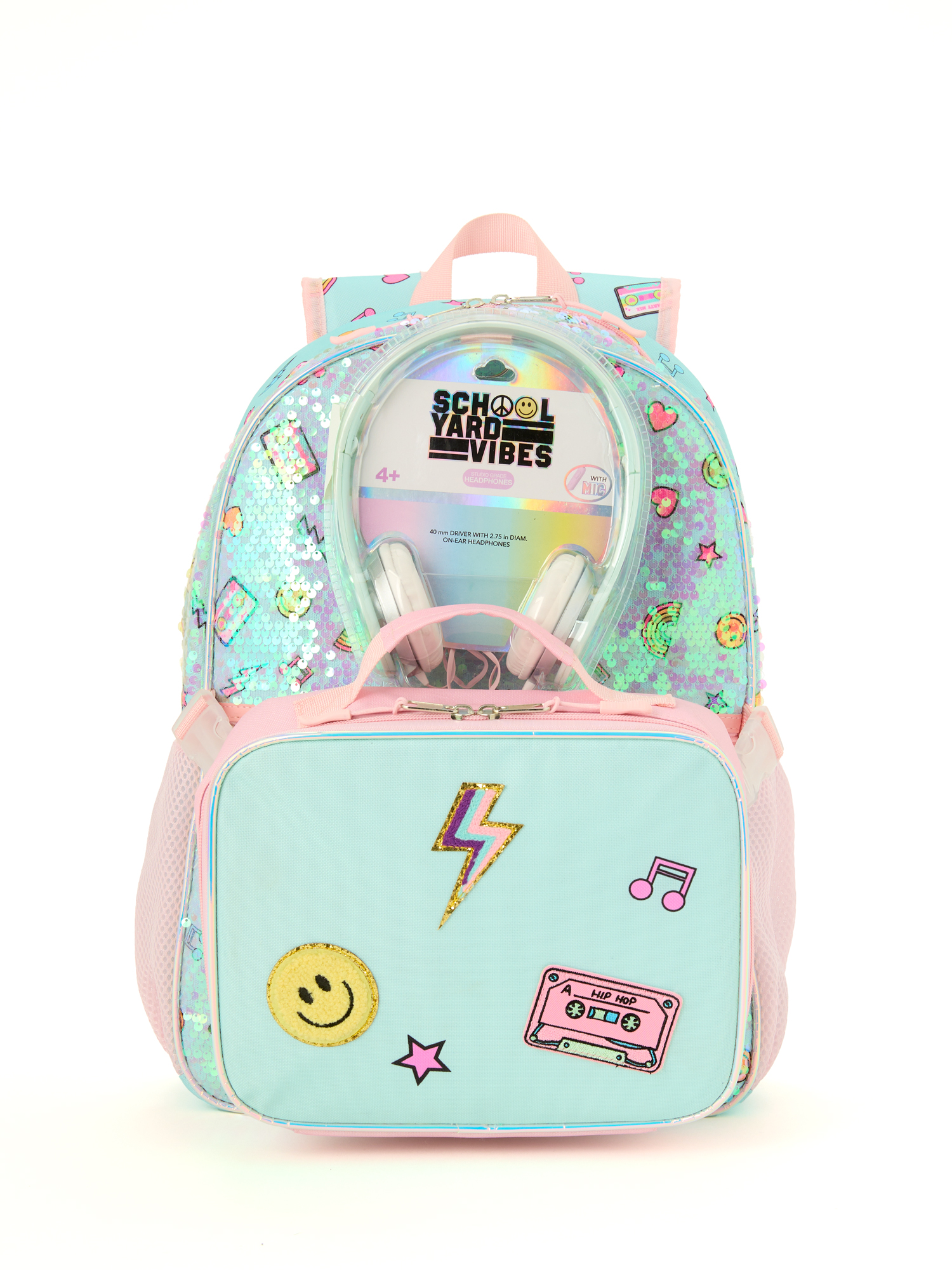 Girls 17"L 3 in 1 Backpack with Matching Lunch Bag & Pencil Case for ...