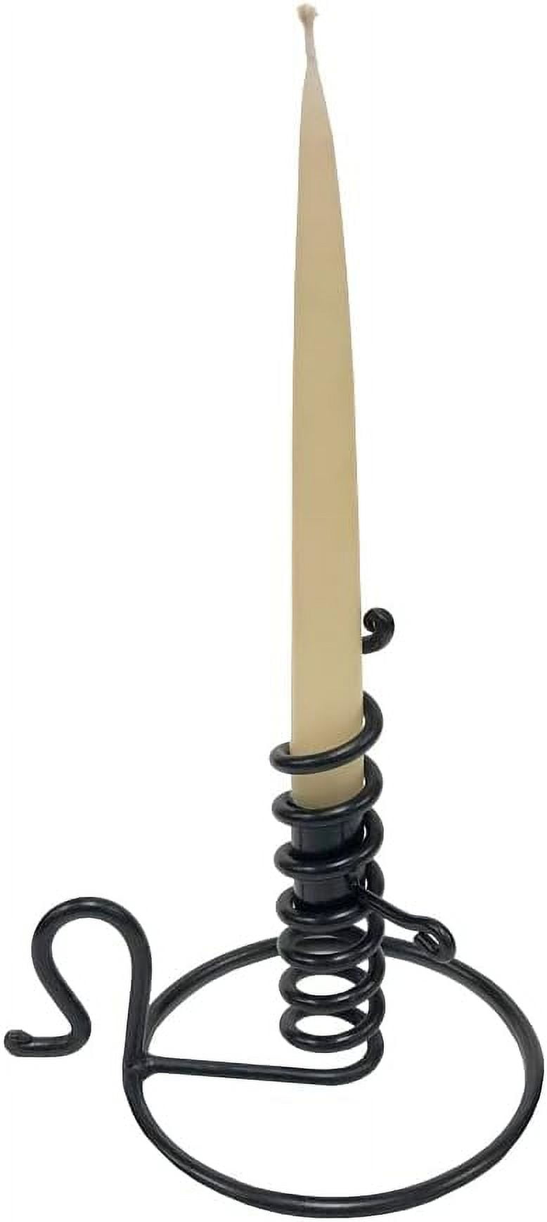 Schooner Bay Wrought Iron Spiral Courting Candle Holder - Antique ...