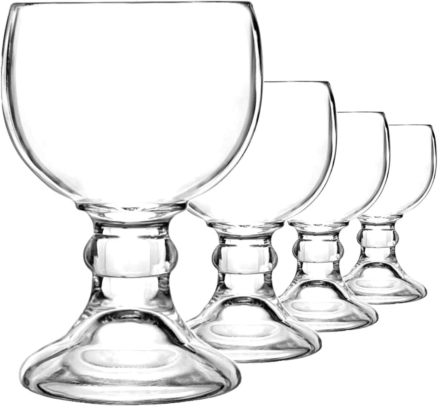 Schooner Beer Glass - Large 18oz Glass Chalice - Durable & Versatile ...