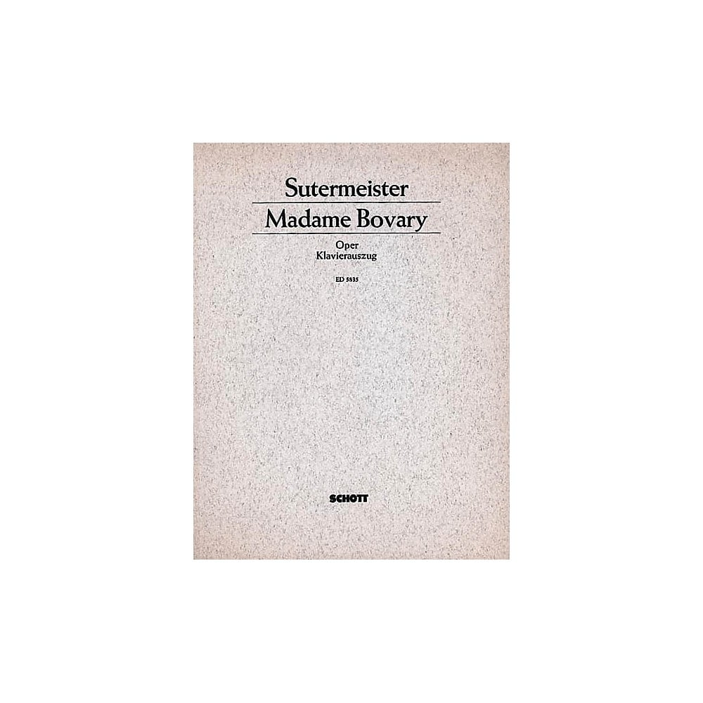 Schott Madame Bovary Vocal Score Schott Series - Walmart.com