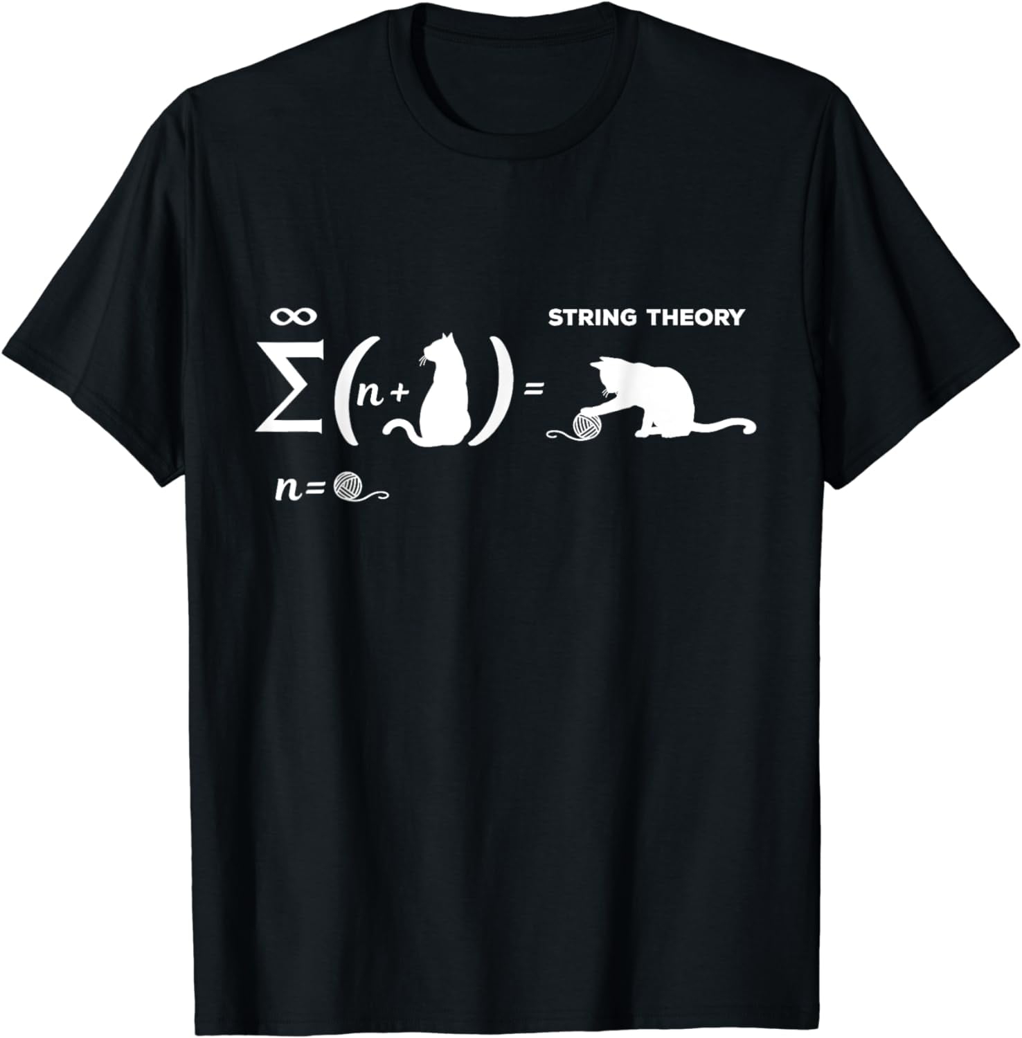 Schrödinger String Theory - Cat Physicist Quantum Mechanics T-Shirt ...