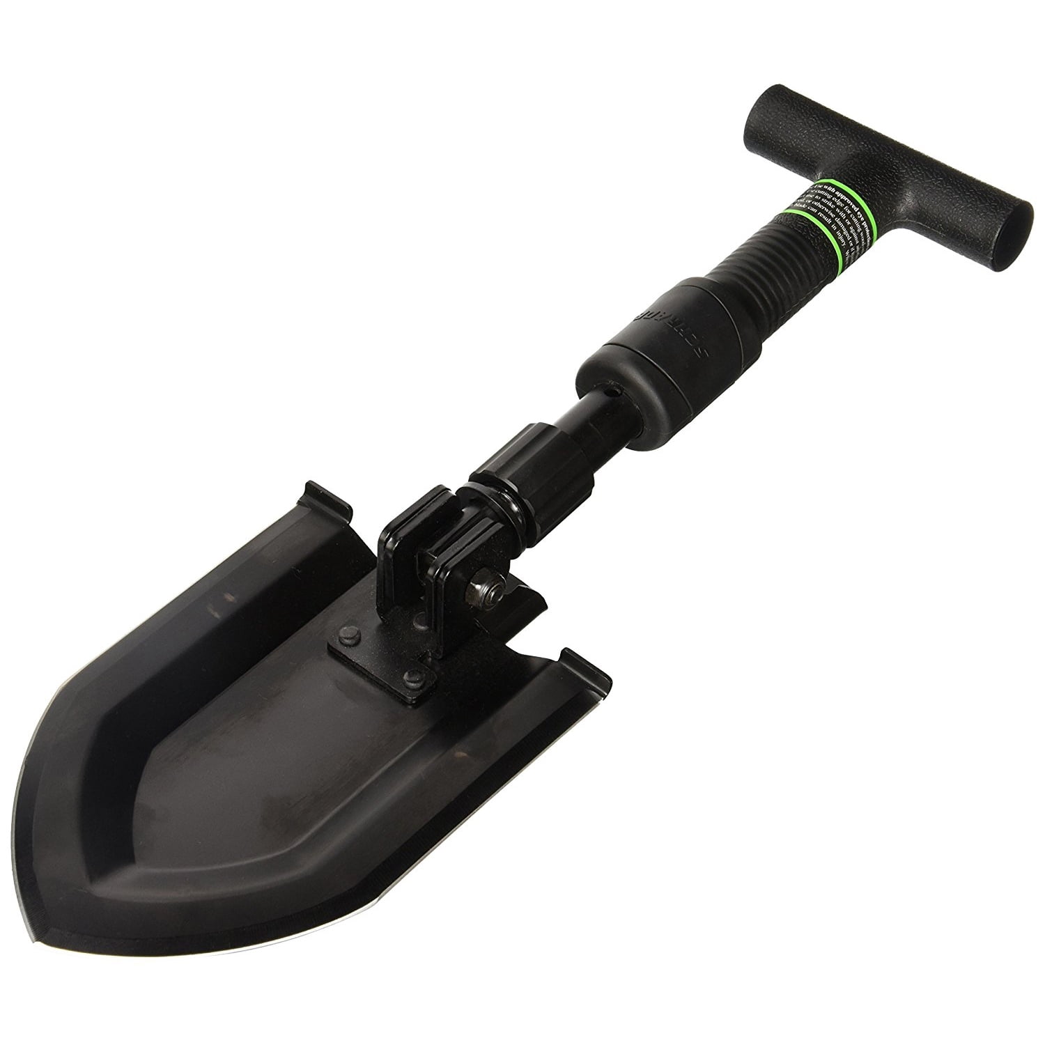 Schrade Telescoping Folding Shovel 3Cr13 Steel Blade Black - Walmart.com