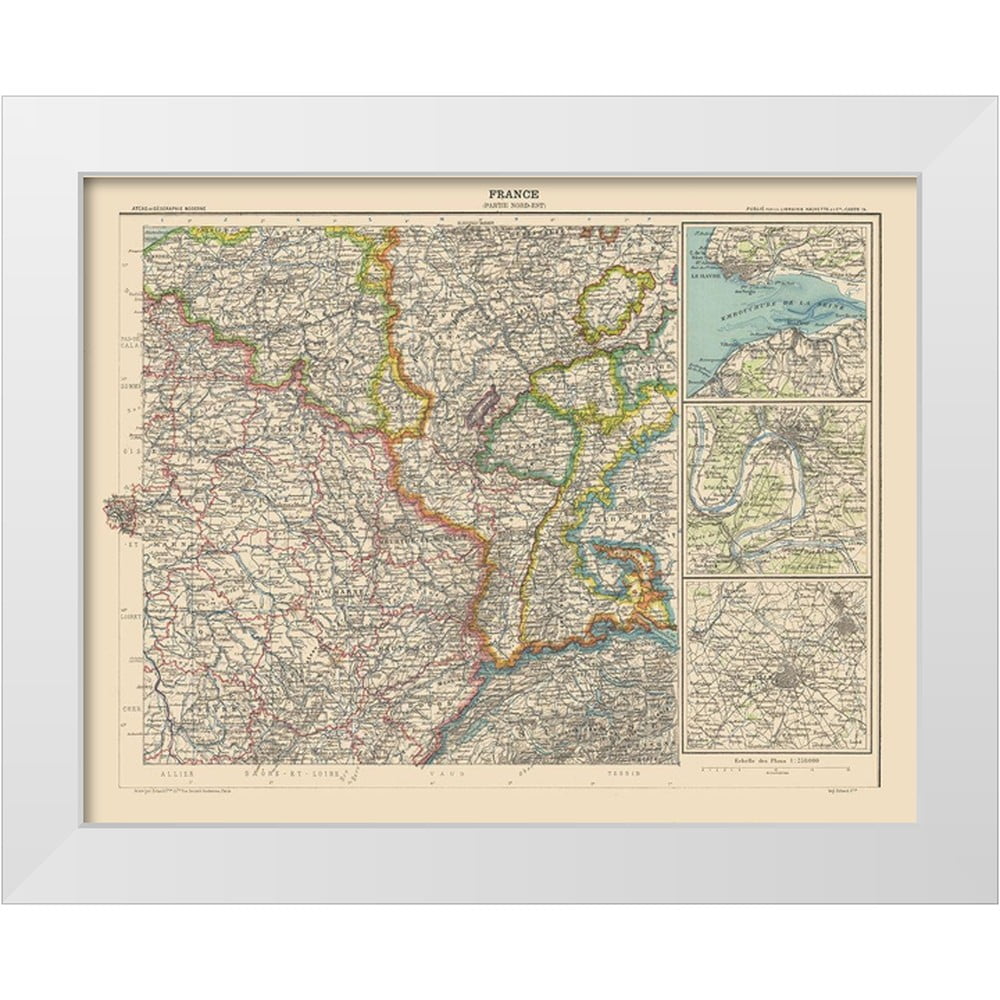 Schrader 14x12 White Modern Wood Framed Museum Art Print Titled - North East France - Schrader ...
