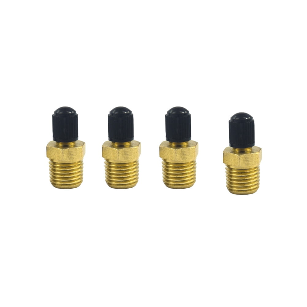 Schrader Valve 4Pcs Brass Tank Valve with 1/4Inch NPT Male Threads ...
