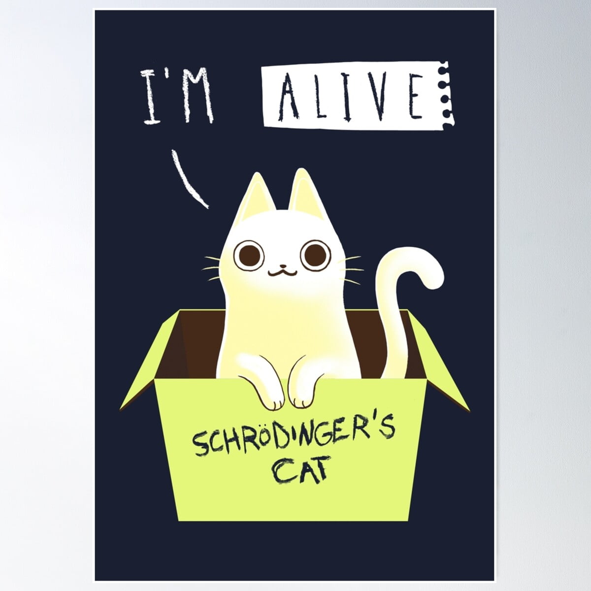 Schrodinger Day - Schrödinger'S Cat - Science Physics - Cute Kitty In A ...