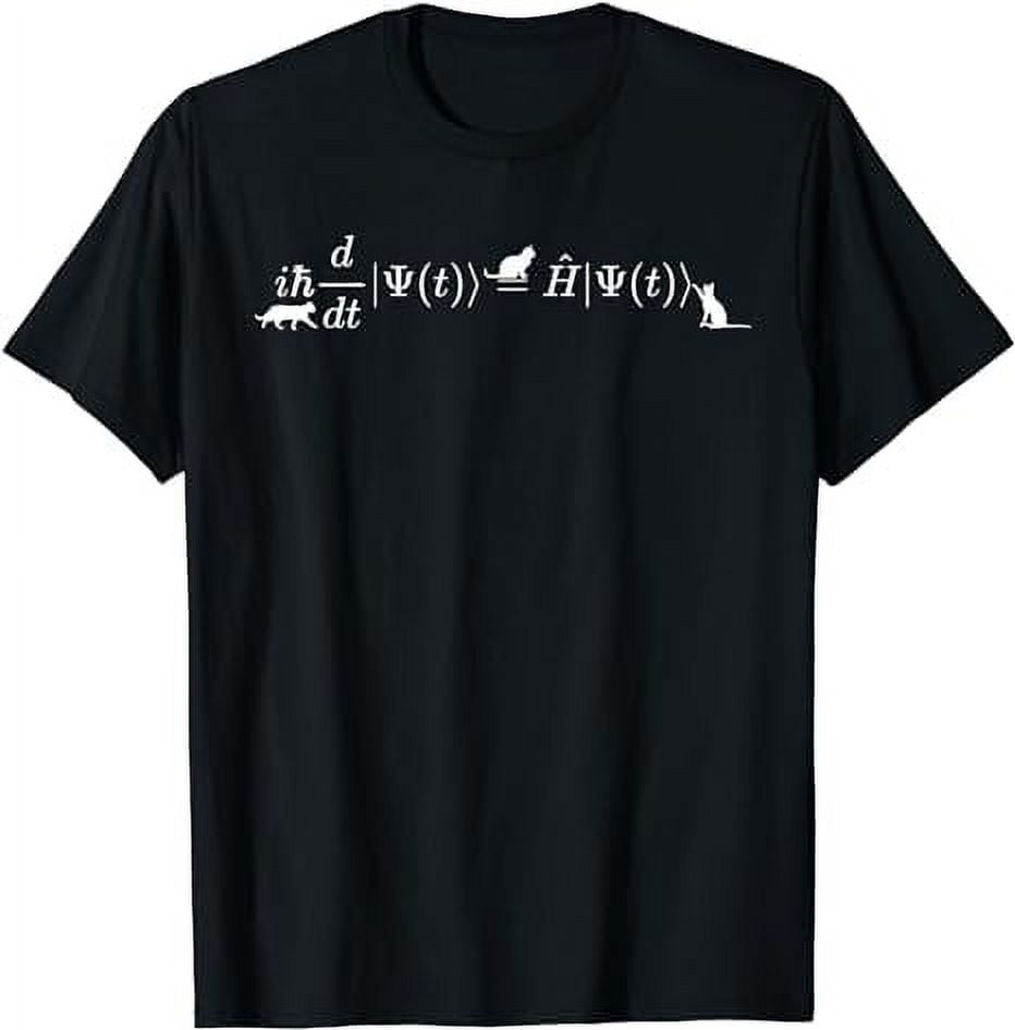 Schrodinger cats math & physics formula equation t-shirt - Walmart.com