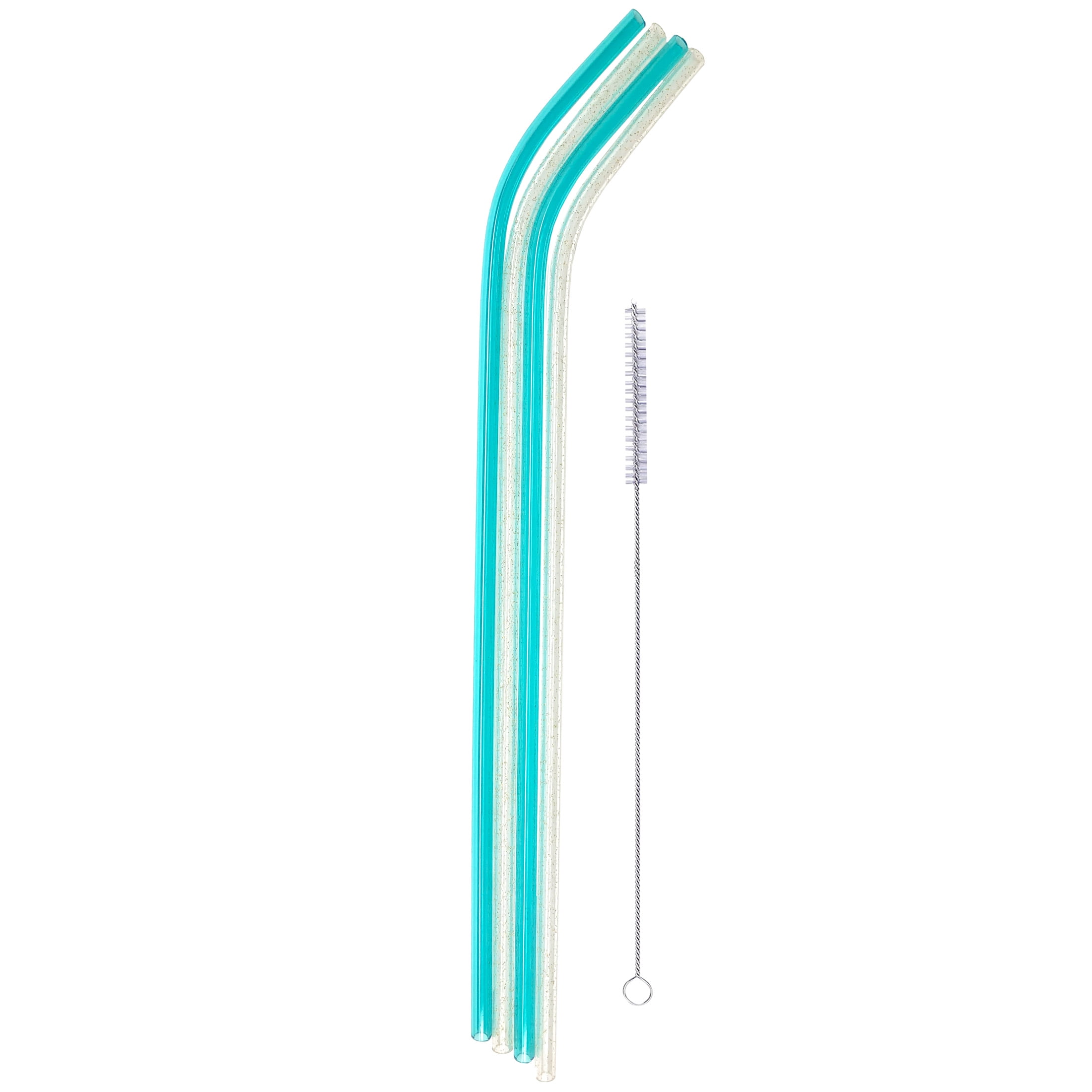 Schroeder & Tremayne 4pk Plastic Wine Straws with Cleaning Brush ...