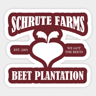 Schrute Farms Beet Plantation Sticker Phone Decal Water Bottle Stickers ...